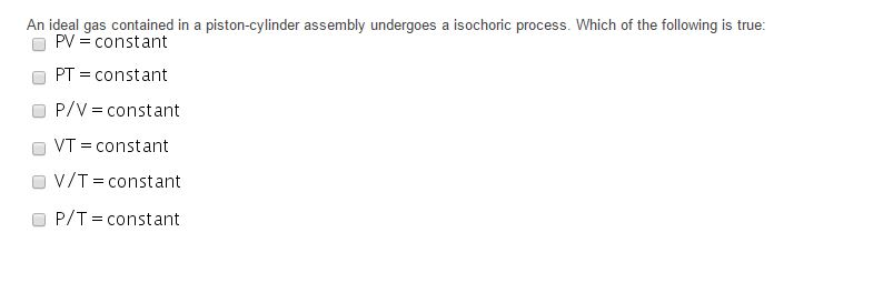 Solved An ideal gas contained in a piston-cylinder assembly | Chegg.com