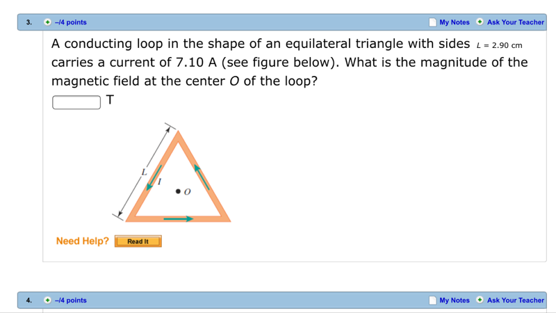 Solved A Conducting Loop In The Shape Of An Equilateral