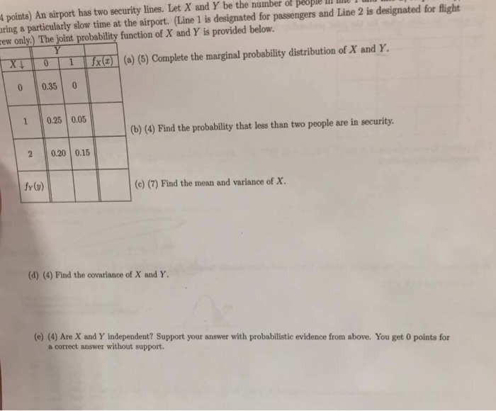 Solved Compute the marginal probability distribution of X | Chegg.com