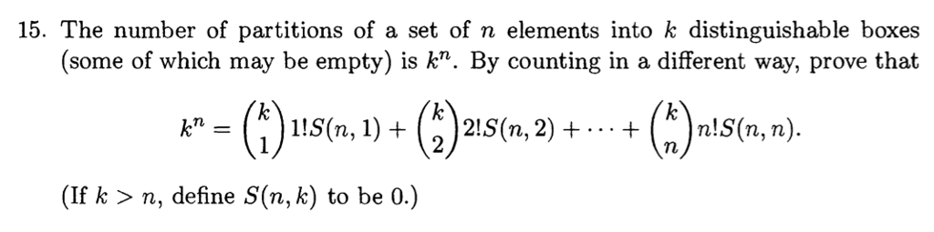 Solved 15 The Number Of Partitions Of A Set Of N Elements Chegg solved-15-the-number-of-partitions-of-a-set-of-n-elements-chegg