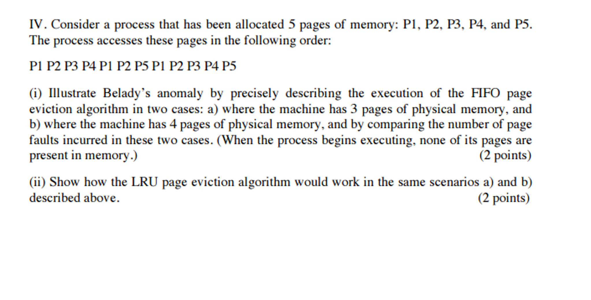 Solved Consider a process that has been allocated 5 pages of | Chegg.com