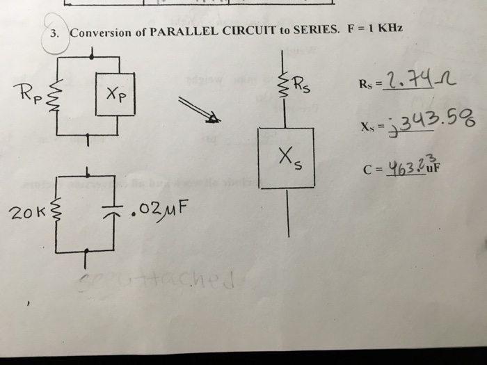 Conversion of Parallel to Series circuitWant to know | Chegg.com