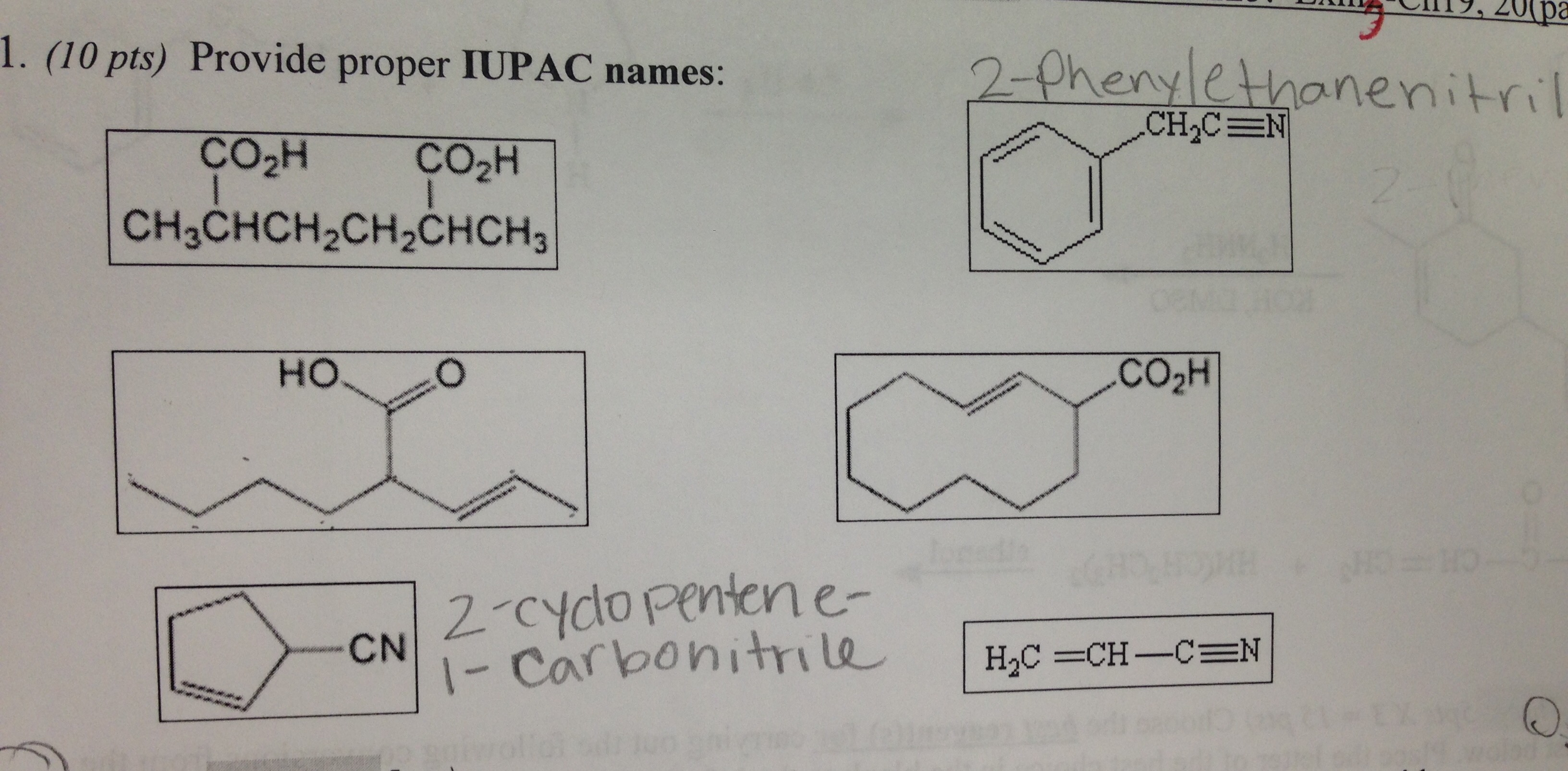 Solved Provide proper IUPAC names | Chegg.com Solved Provide proper IUPAC names | Chegg.com