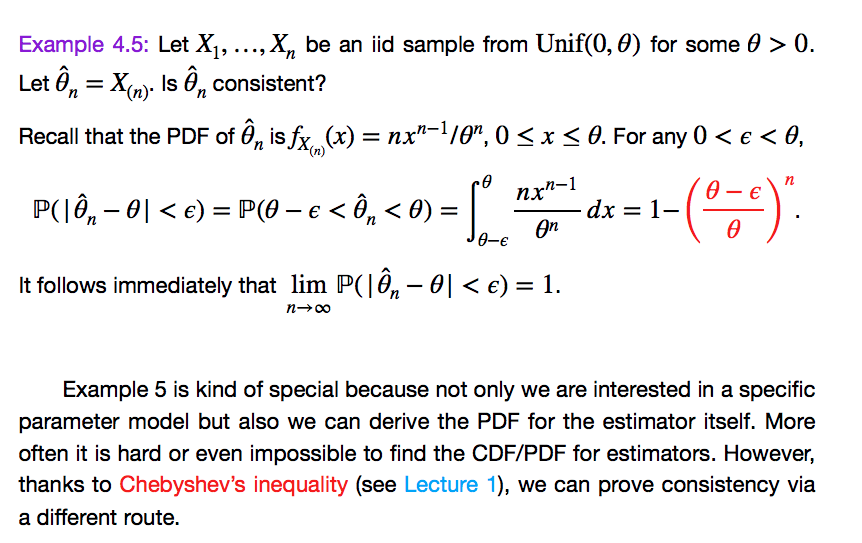 Solved Example 4.5: Let Xi, ,X, be an iid sample from | Chegg.com