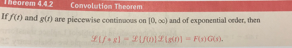 Solved the given functions. Atter integrating convolution f* | Chegg.com