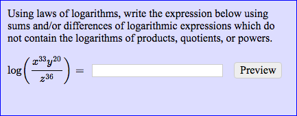 Solved Using laws of logarithms, write the expression below | Chegg.com