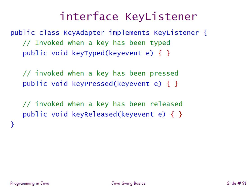 More Inheritance and Interfaces using the Java Swing | Chegg.com