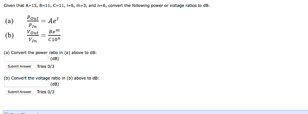Solved Given that A-15, B-11, C-11, 1-6, m-3, and n-6, | Chegg.com
