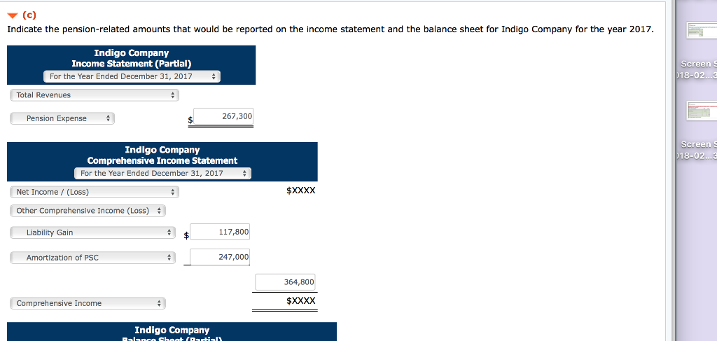 Solved Exercise 20B-12 (Part Level Submission) Indigo | Chegg.com