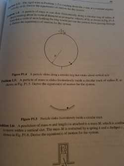 Solved Problem 1.5: a particle of mass m slides | Chegg.com