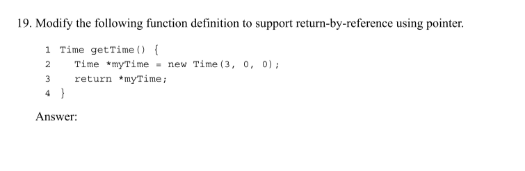 Solved Modify the following function definition to support | Chegg.com