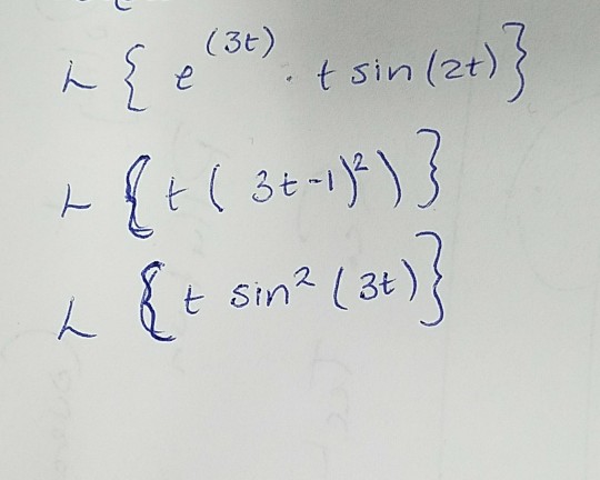 Solved (3t) t sin (2t) ? | Chegg.com