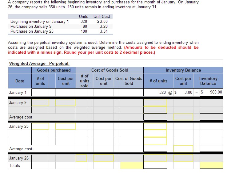 Solved company reports the following beginning inventory and | Chegg.com