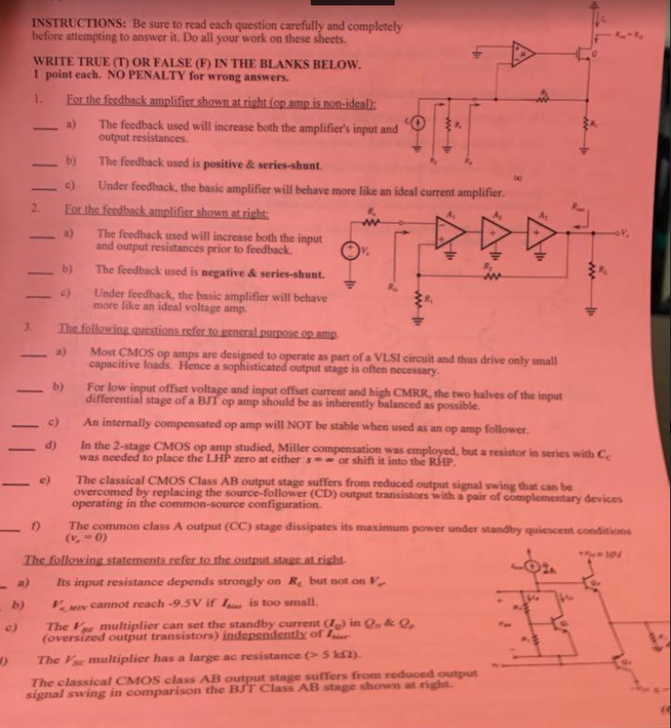 Solved INSTRUCTIONS: Be sure to read each question carefully | Chegg.com