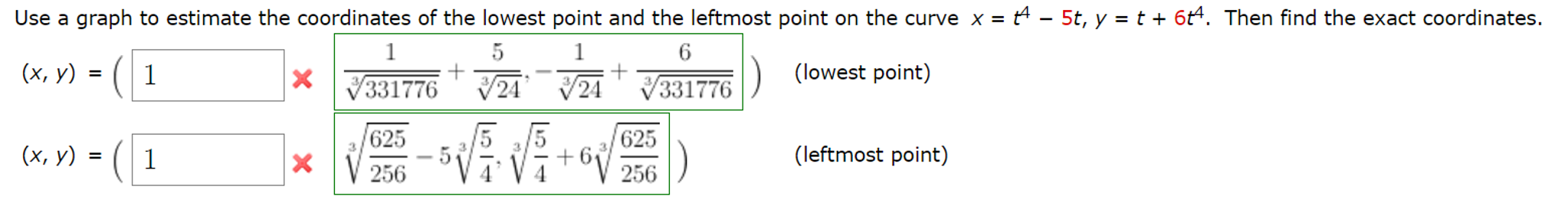 Solved Use a graph to estimate the coordinates of the lowest | Chegg.com