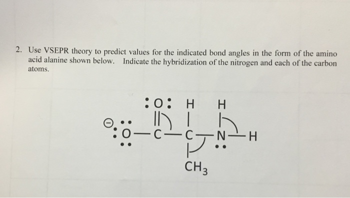 Solved Use VSEPR theory to predict values for the indicated | Chegg.com