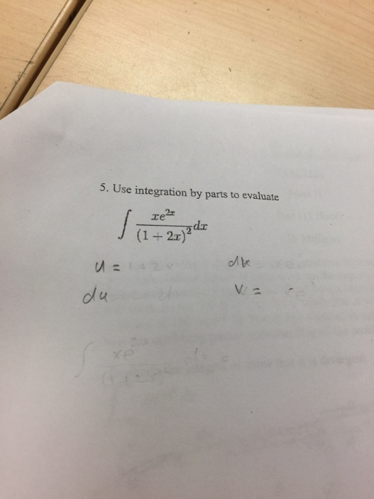 Solved Use integration by parts to evaluate integral | Chegg.com