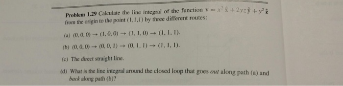 Solved Calculate the line integral of the function v = x^2 | Chegg.com