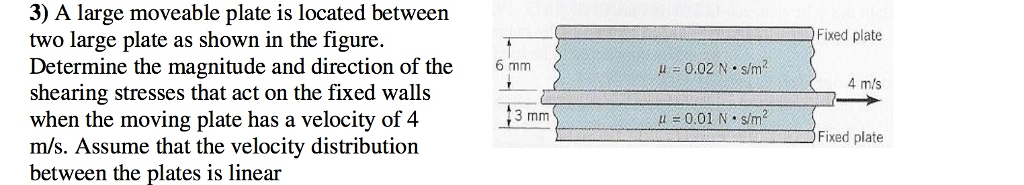 Solved 3) A large moveable plate is located between two | Chegg.com