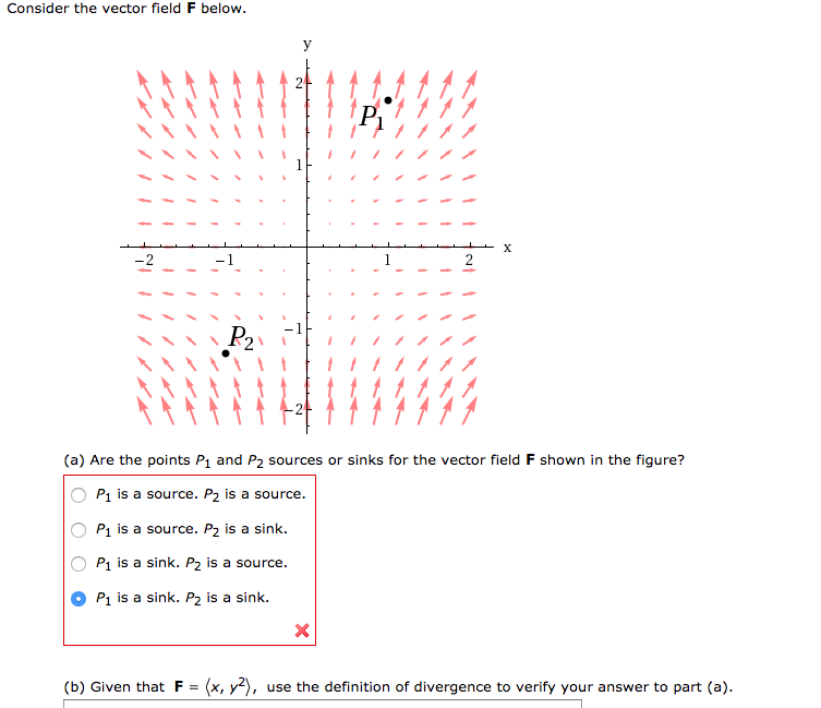 Solved Consider the vector field F below (a) Are the points | Chegg.com
