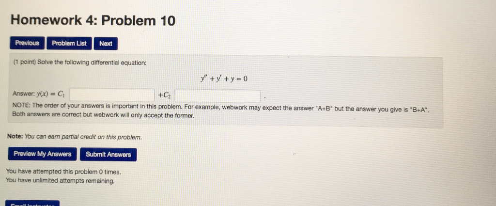 Solved Homework 4: Problem 10 PreviousProblem List Next (1 | Chegg.com Solved Homework 4: Problem 10 PreviousProblem List Next (1 | Chegg.com