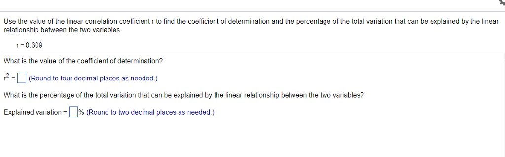 Solved Use The Value Of The Linear Correlation Coefficient R