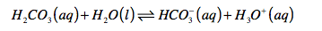 Solved When carbonic acid (H2CO3) is dissolved in water to | Chegg.com