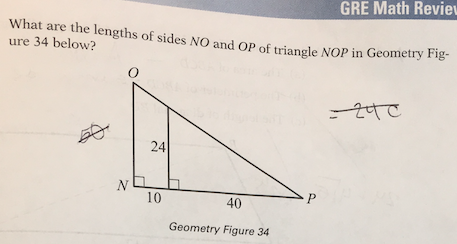Solved What are the lengths of sides NO and OP of triangle | Chegg.com