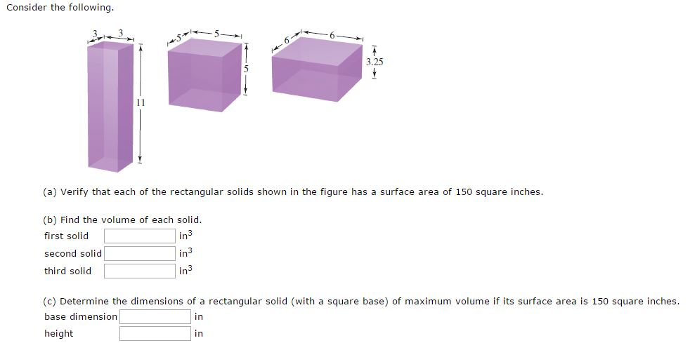 Solved Consider the following. Verify that each of the | Chegg.com