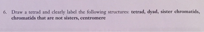Solved Draw a tetrad and clearly label the following | Chegg.com