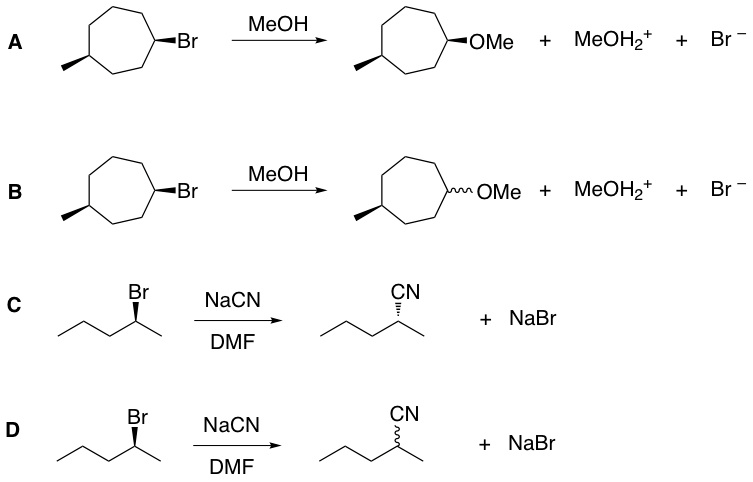 Solved Which of the following substitution reactions does | Chegg.com
