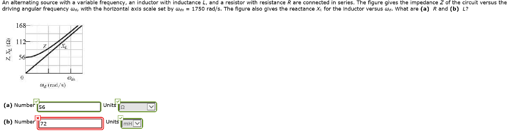 Solved An alternating source with a variable frequency, an | Chegg.com