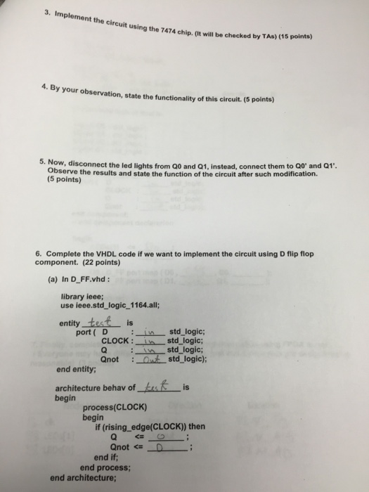 Solved II. Sequential circuit Design (65/100) Given the | Chegg.com
