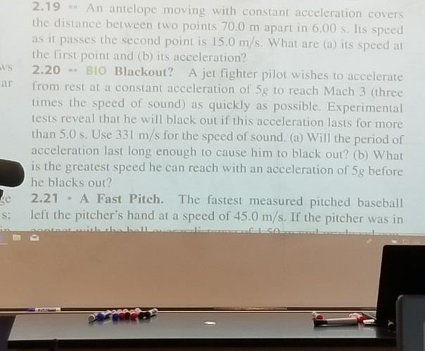 Solved An Antelope Moving With Constant Acceleration Covers