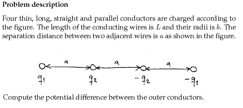 Solved Four thin, long, straight and parallel conductors are | Chegg.com