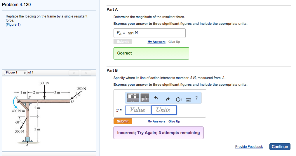 Solved Replace the loading on the frame by a single | Chegg.com