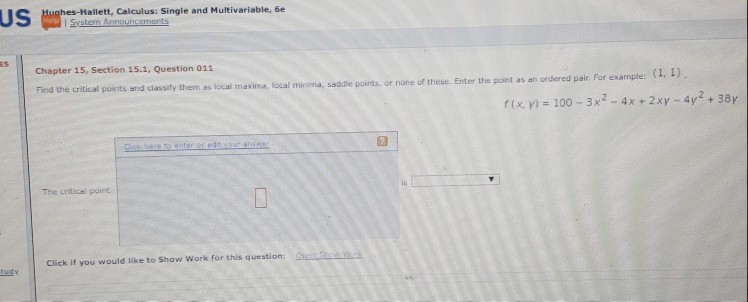 Solved allett, Calculus: Single and Multivariable, 6e | Chegg.com