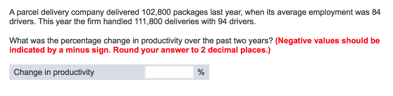 Solved A parcel delivery company delivers 102,800 packages | Chegg.com
