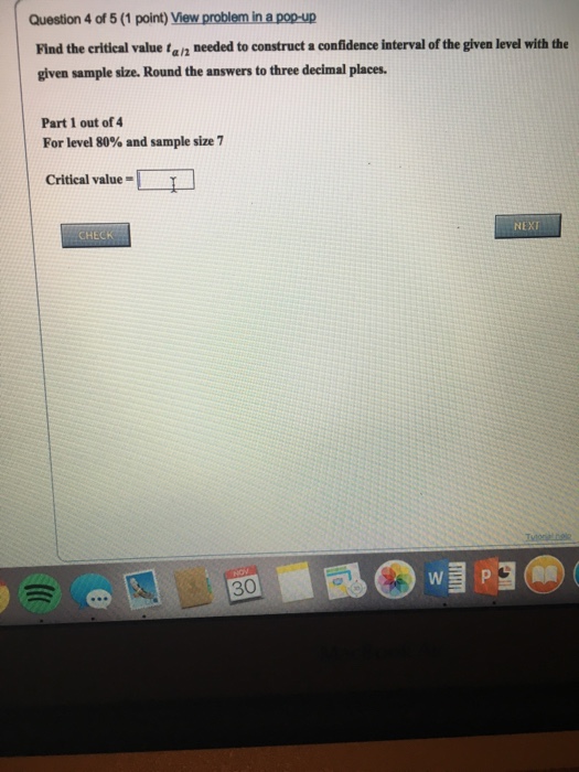 Solved Find the critical value t_alpha/2 needed to construct | Chegg.com