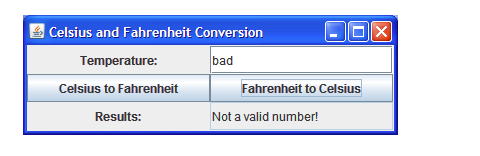 Solved Write a Java program to create a GUI using JFrame, | Chegg.com