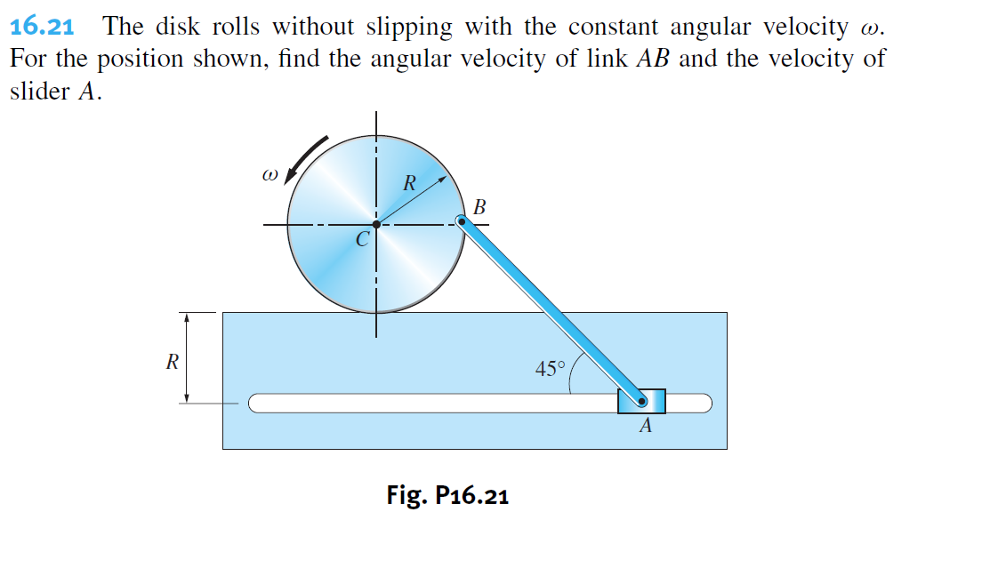 Solved The Disk Rolls Without Slipping With The Constant 