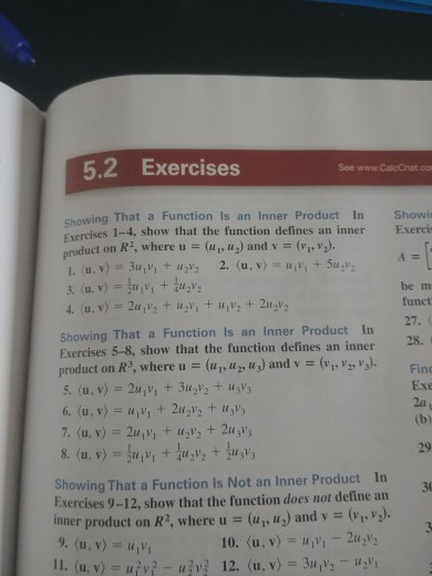 Solved 5.2 Exercises See www.CalcChat.co howing That a | Chegg.com