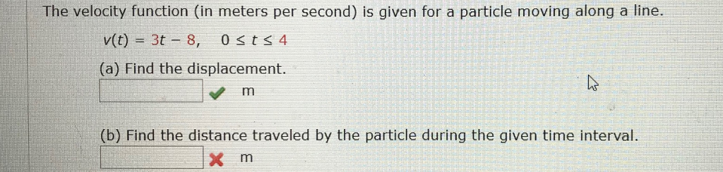 Solved The velocity function (in meters per second) is given | Chegg.com
