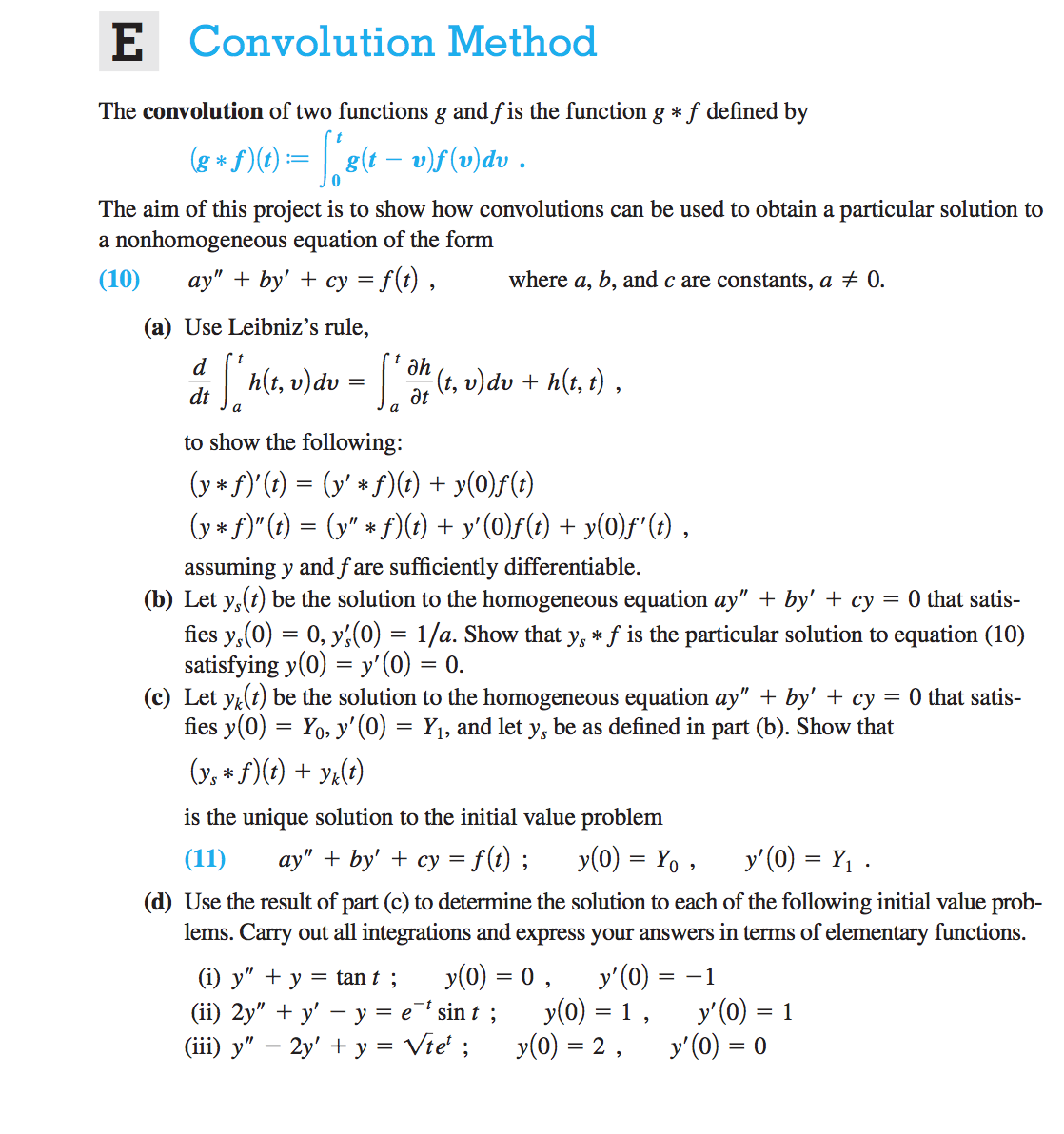 Solved The convolution of two functions g and f is the | Chegg.com