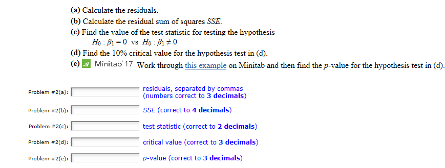 Solved Problem #1: Given the following five pairs of (x, y) | Chegg.com