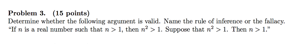 Solved Problem 3. (15 points) Determine whether the | Chegg.com