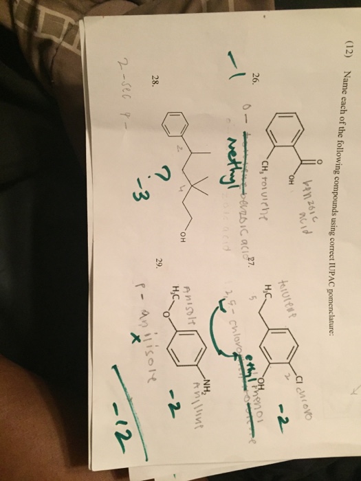 Solved Name each of the following compounds using correct | Chegg.com