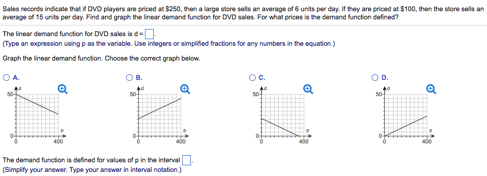 Solved Sales records indicate that if DVD players are priced | Chegg.com