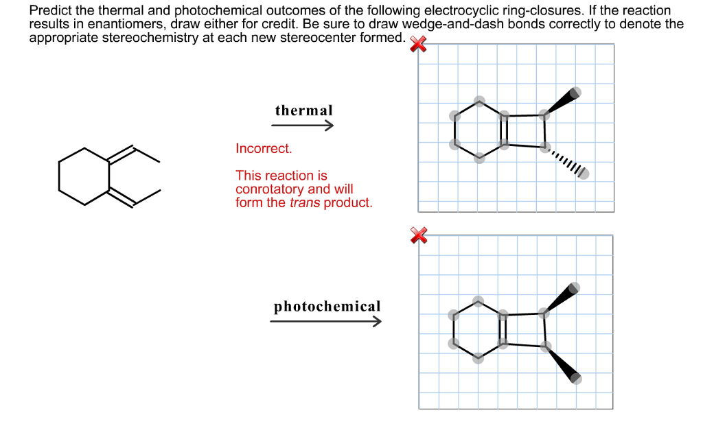 Solved Predict the thermal and photochemical outcomes of the | Chegg.com