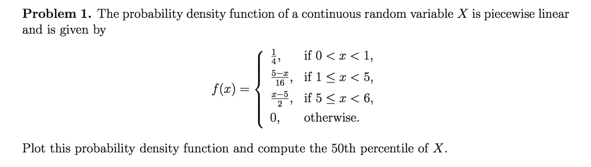 Solved The probability density function of a continuous | Chegg.com